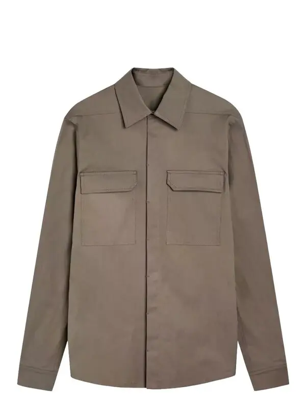 Rick Owens Chest-pocket Shirt - Brown
