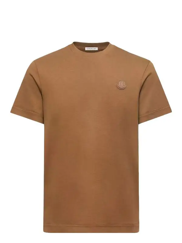 Moncler Logo-patch T-shirt - Brown