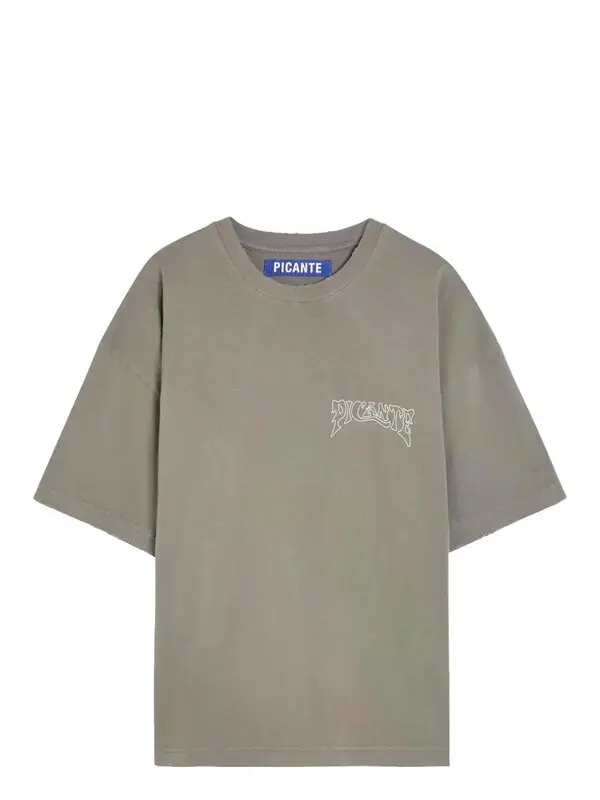 PICANTE Logo-print T-shirt - Grey