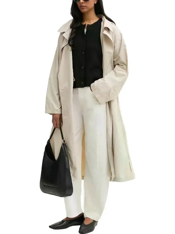 Marc O'polo Double-breasted Hooded Coat - Neutrals