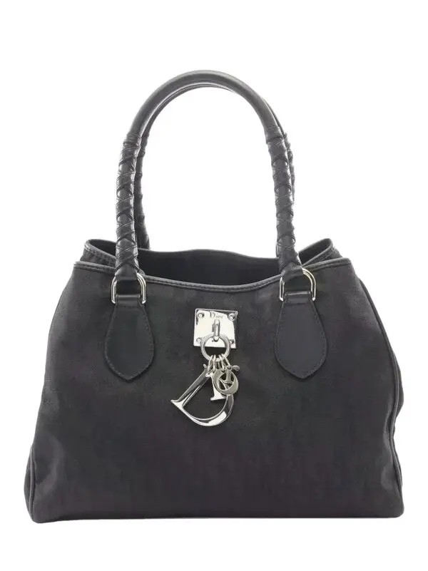 Dior Trotter Monogram Canvas Tote Bag - Black