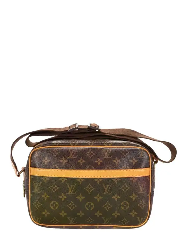 LOUIS VUITTON Monogram Reporter Shoulder Bag - Brown