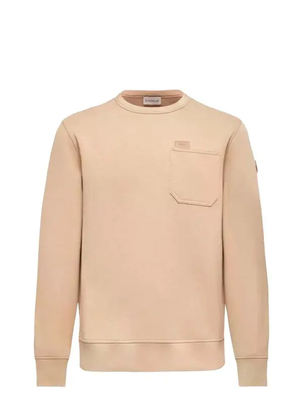 Moncler Logo Patch Sweatshirt - Neutrals