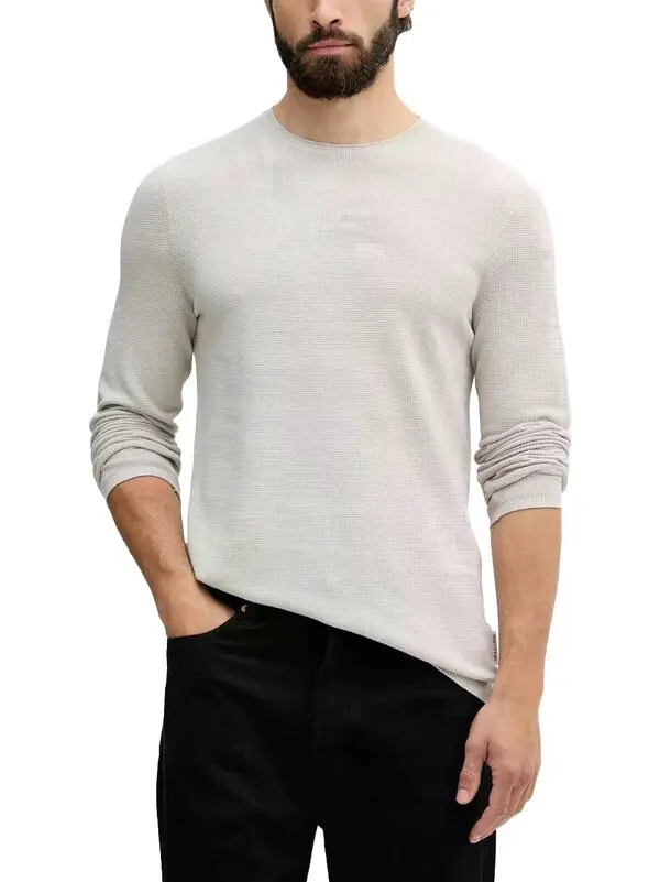 Marc O'polo Waffle Knit Long-sleeve Sweater - Neutrals