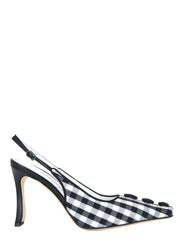 Manolo Blahnik Alexa 90 Slingback Pumps - Black