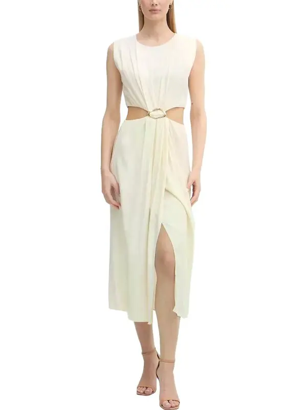 GAUDI Cut-out Hardware Midi Dress - Neutrals