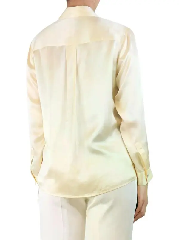 Albus Lumen Silk Satin Shirt - Neutrals