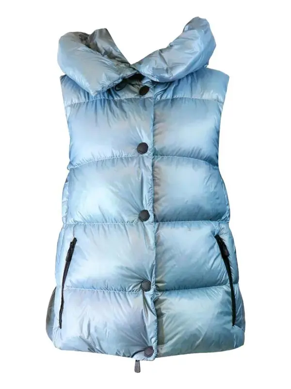 Moncler Padded Hooded Gilet - Blue