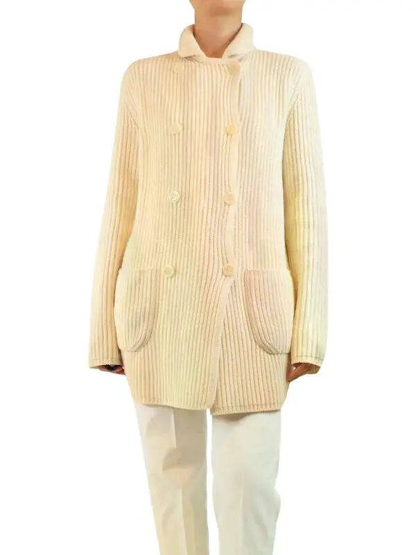 Loro Piana Double-breasted Rib-knit Cardigan - Neutrals