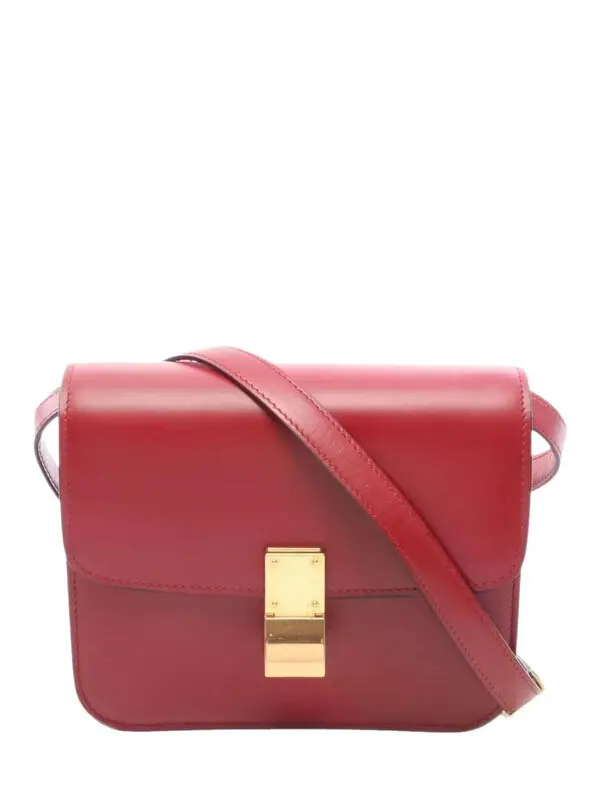 Celine Teen Box Shoulder Bag - Red