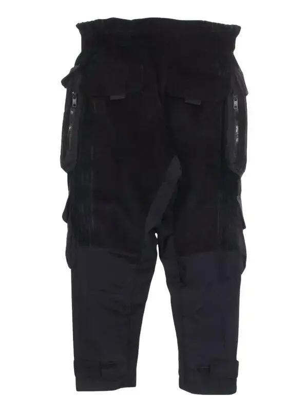 Dolce & Gabbana Corduroy Paneled Cargo Pants - Black