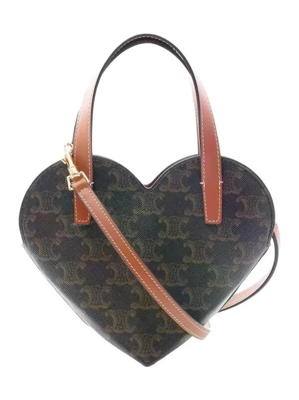 Celine Triomphe Heart Tote Bag - Black