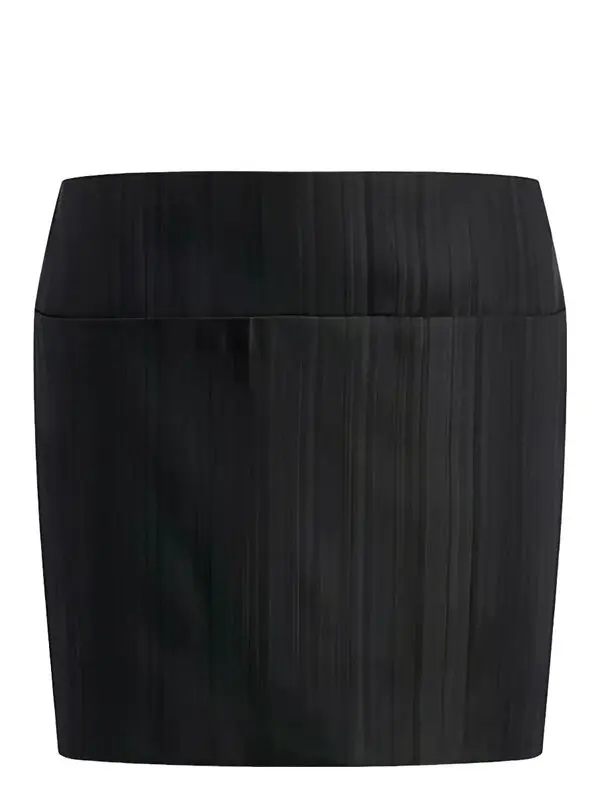 DONDUP Herringbone Patterned Mini Skirt - Black
