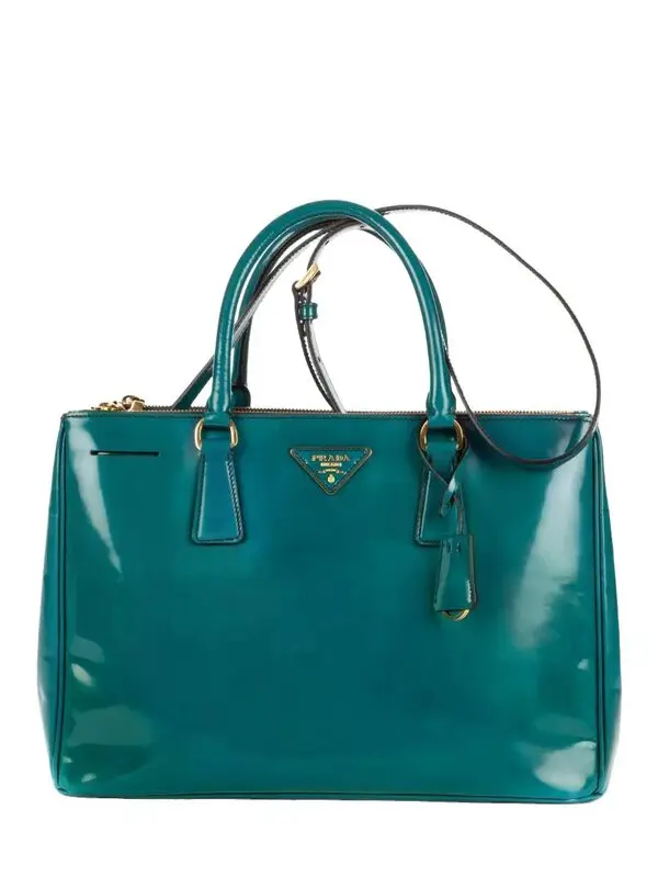 Prada Galleria Double-zip Tote Bag - Green