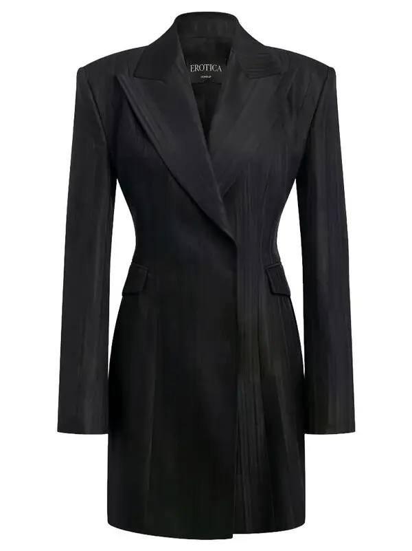DONDUP Long Sleeve Mini Dress - Black