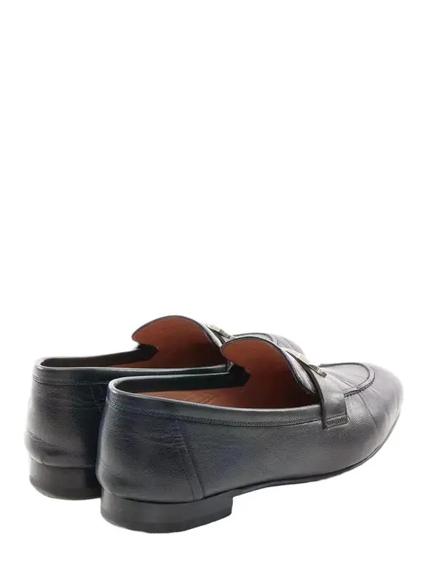 Hermès Paris H-logo Loafers - Black
