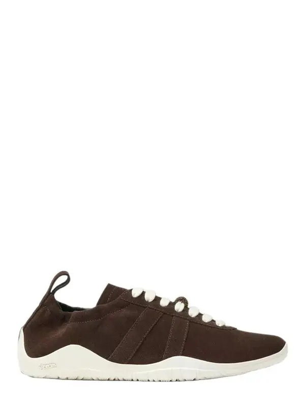 Fabiana Filippi Suede Bead-embellished Sneakers - Brown