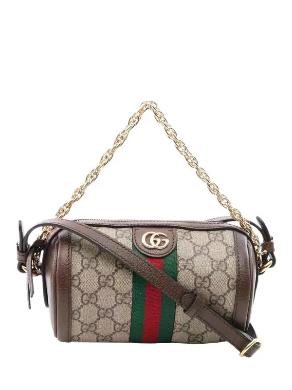 Gucci Ophidia Gg Supreme Mini Shoulder Bag - Neutrals