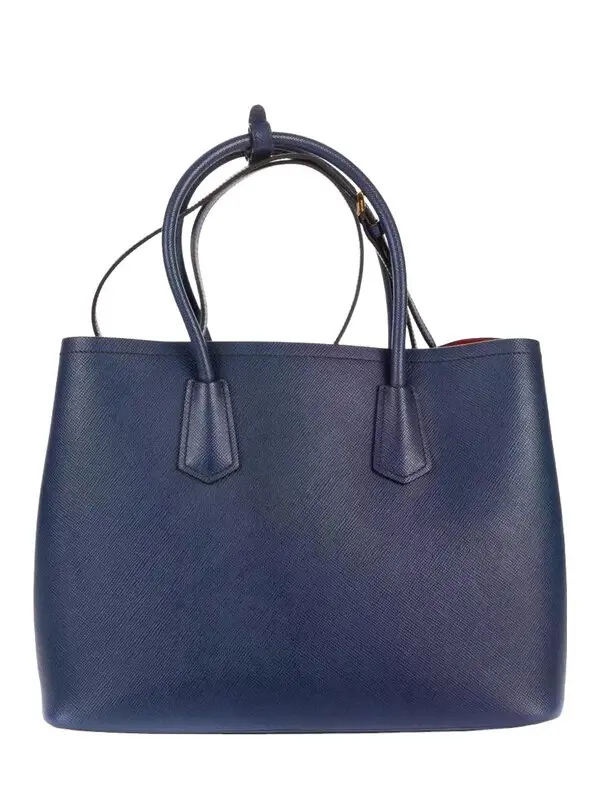 Prada Cuir Double Tote Bag - Blue