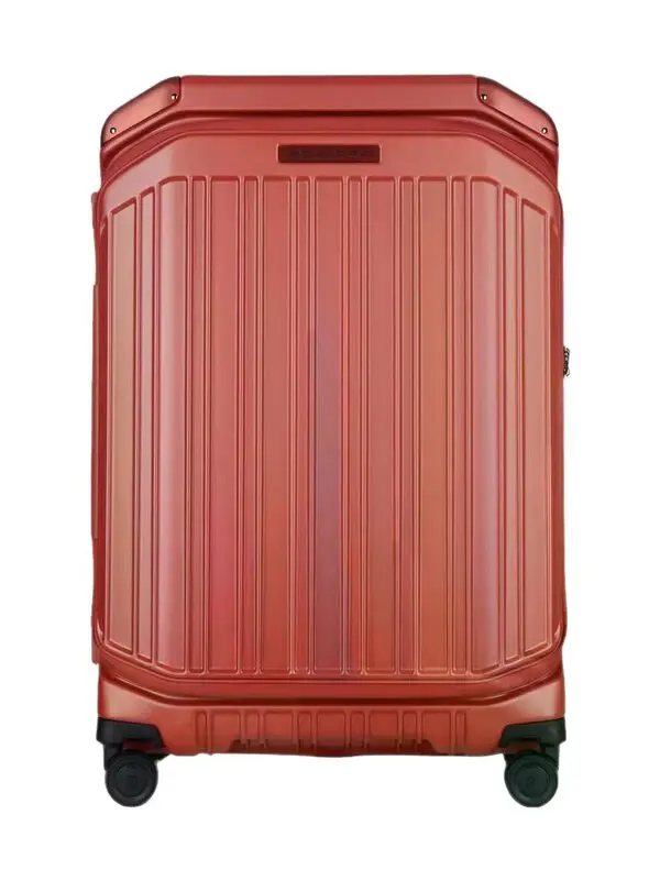 PIQUADRO Ridged Four-wheel Suitcase - Red