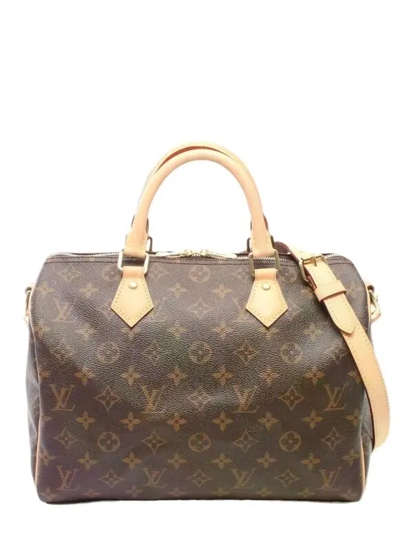 LOUIS VUITTON Speedy Monogram Tote Bag - Brown