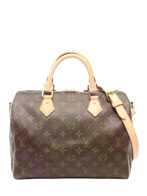 LOUIS VUITTON Speedy Monogram Tote Bag - Brown