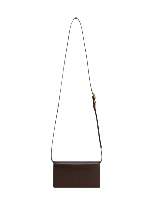 JIL SANDER All Day Leather Crossbody Bag - Brown
