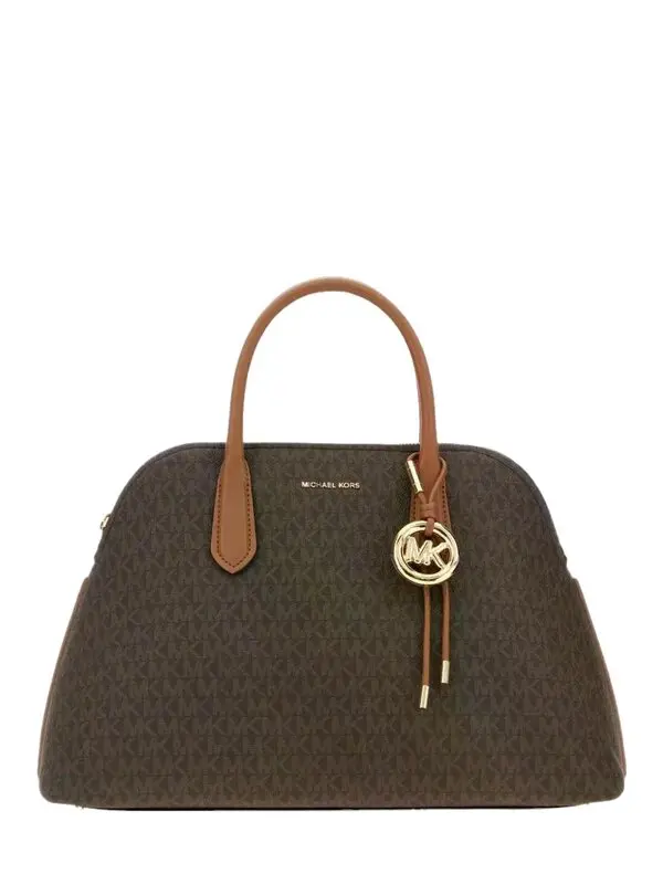 Michael Kors Logo Print Tote Bag - Brown