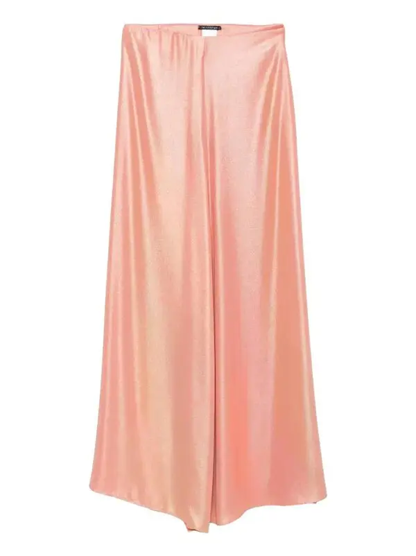 LE RJTANGE Metallic Effect Palazzo Pants - Pink