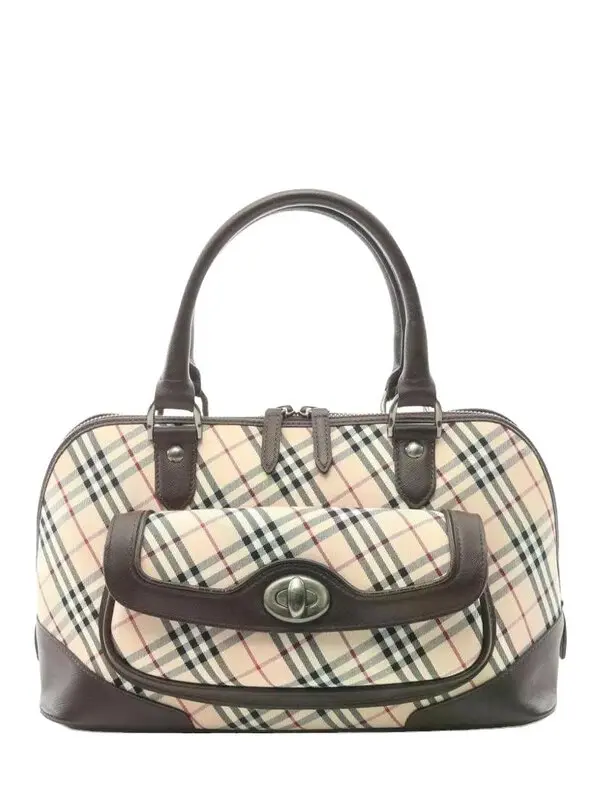 Burberry Nova Check Canvas Handbag - Neutrals