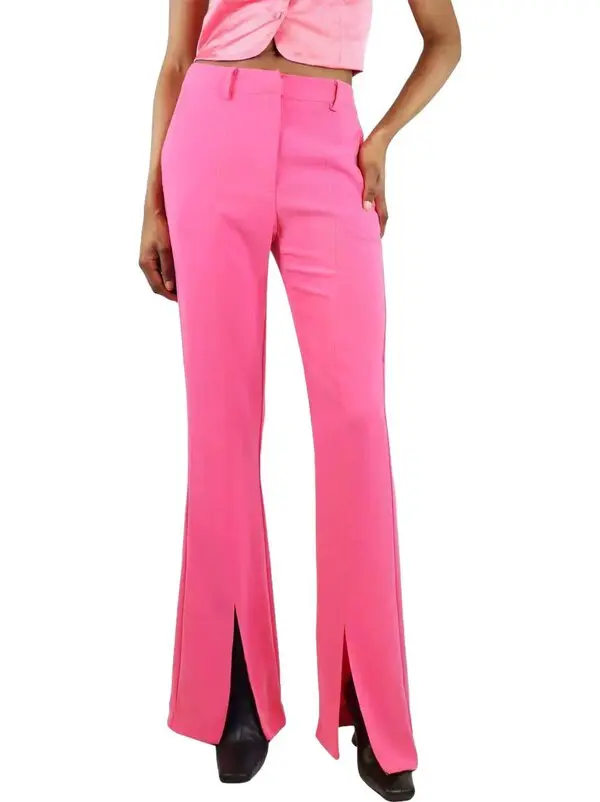 Stefania Vaidani Satin Halterneck Top - Pink