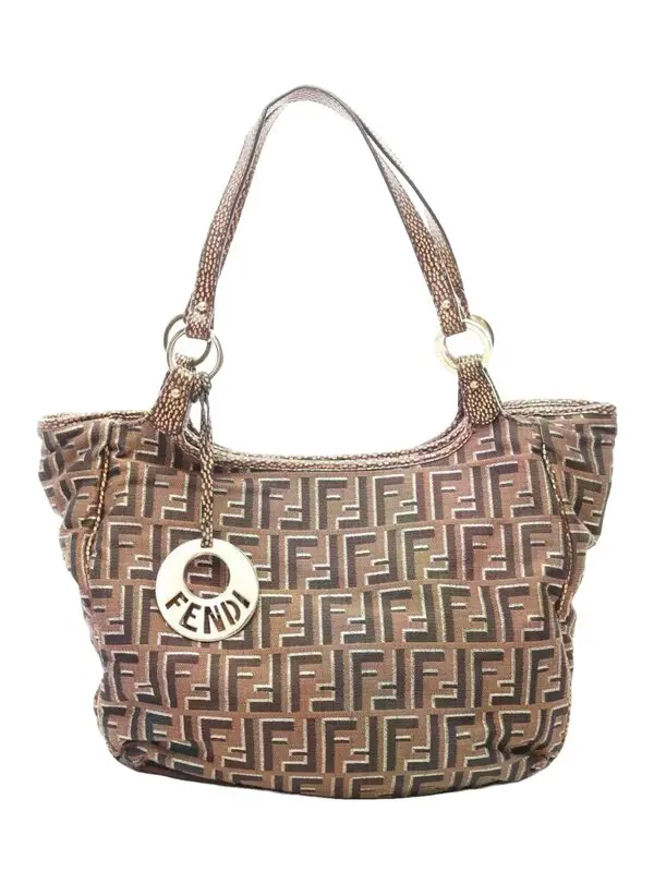 Fendi Zucca Canvas Chef Tote Bag - Brown