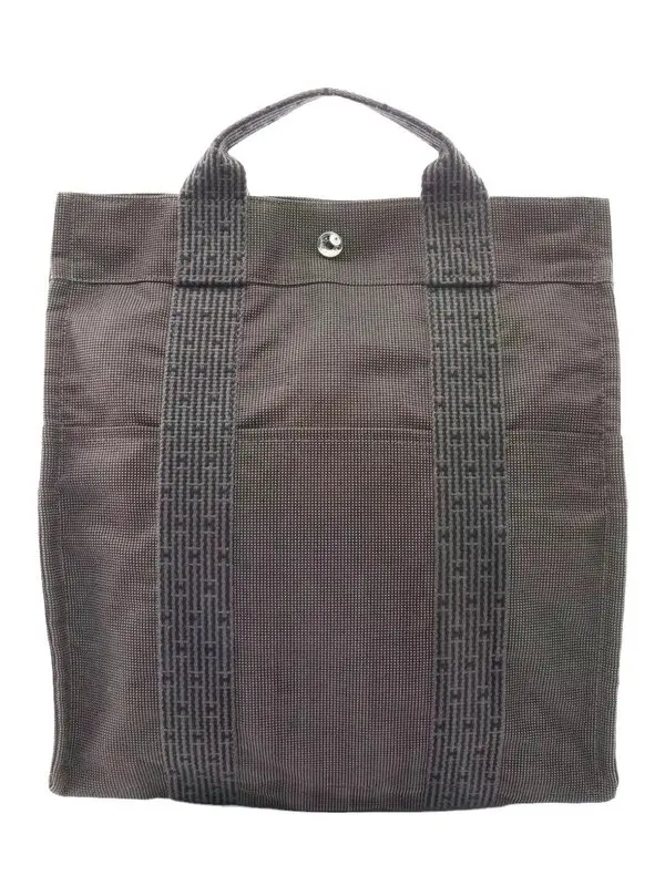 Hermès Herline Mm Canvas Backpack - Grey