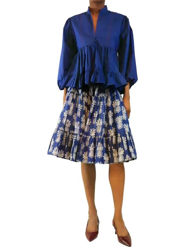 La DoubleJ Quintana Floral Skirt Set - Blue