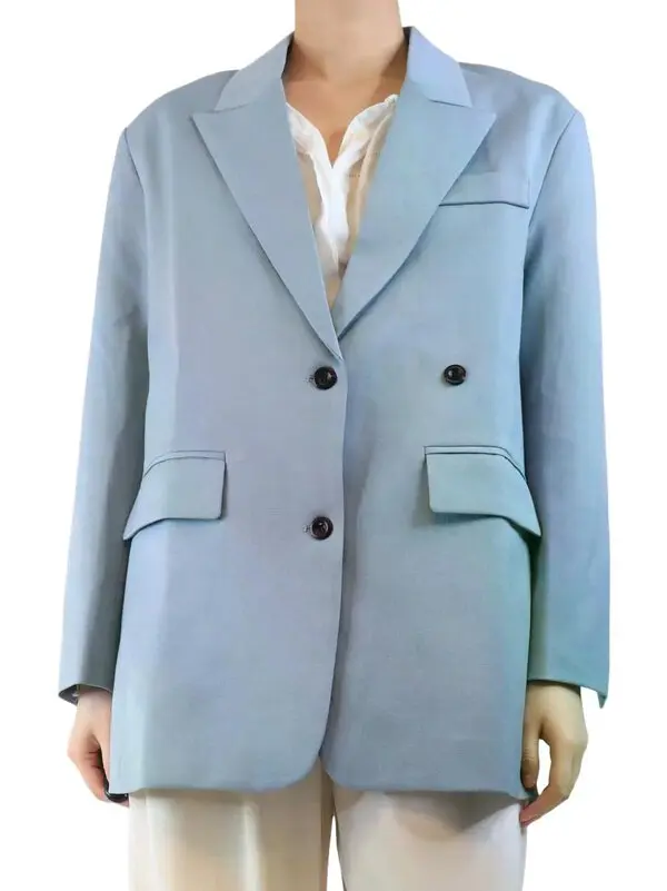 THE FRANKIE SHOP Spencer Oversized Blazer - Blue