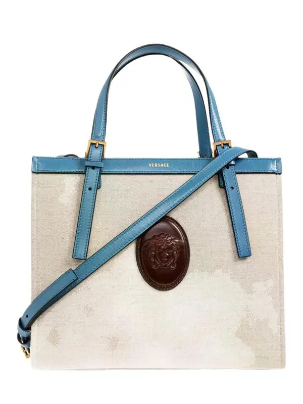Versace Medusa Head Rivière Tote Bag - Neutrals