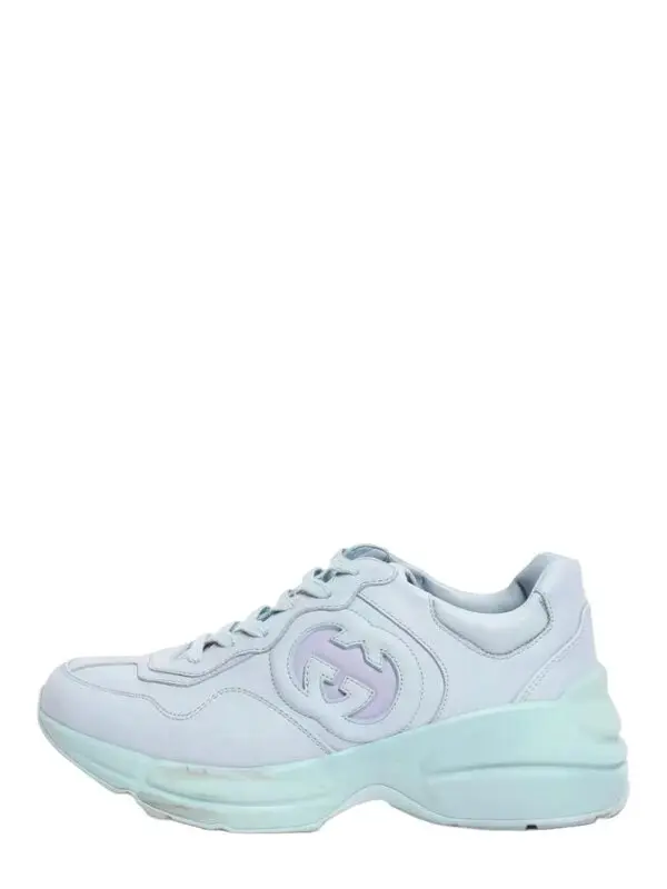 Gucci Rhyton Leather Sneakers - Blue