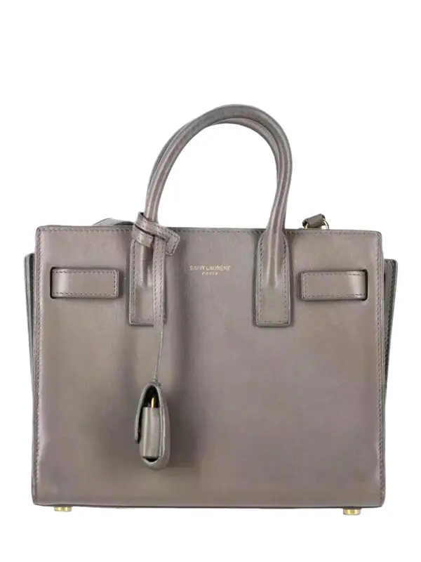 Saint Laurent Nano Sac De Jour Tote Bag - Grey