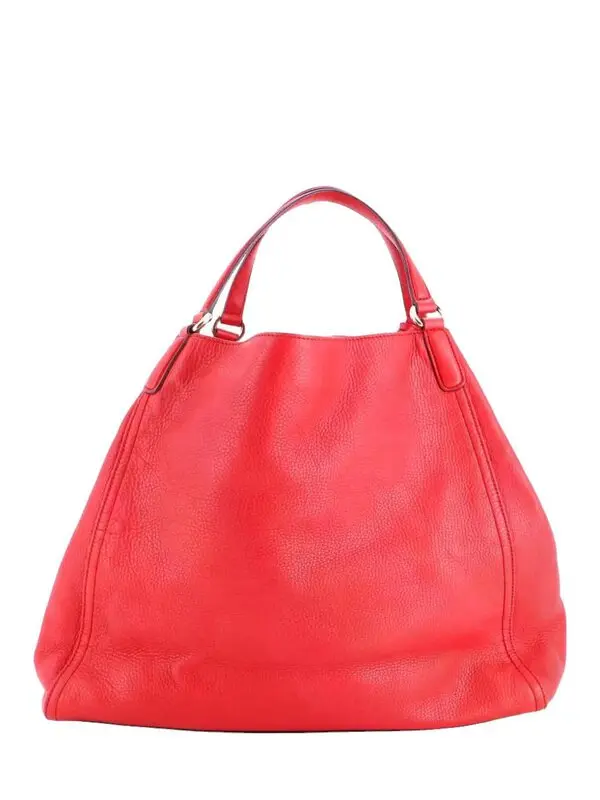 Gucci Soho Leather Large Shoulder Bag - Red