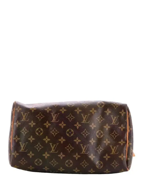 LOUIS VUITTON Speedy Handbag Limited Edition V Monogram Canvas 30 Satchel - Brown