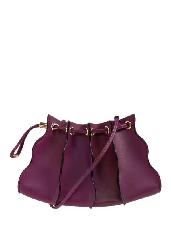 Ulla Johnson Adria Leather Bucket Bag - Purple