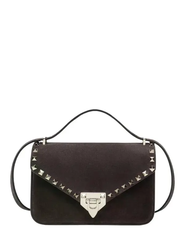 Valentino Garavani Rockstud Shoulder Bag - Brown