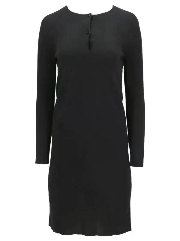TOM FORD Long-sleeve Buttoned Mini Dress - Black