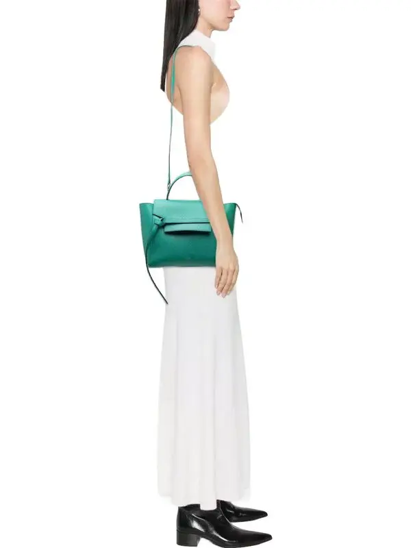 Celine Micro Grained Calfskin Belt Bag Satchel - Green