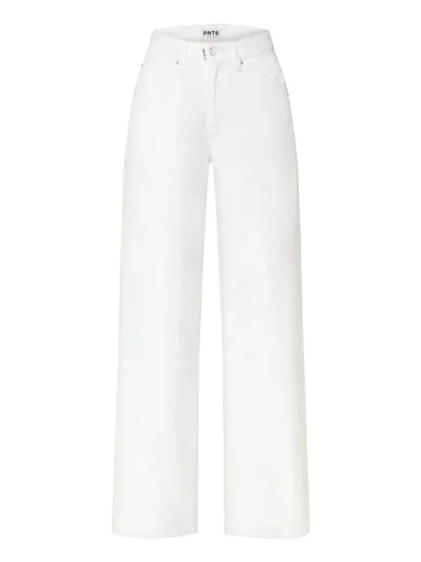 PNTS The Raver Wide-leg Jeans - White