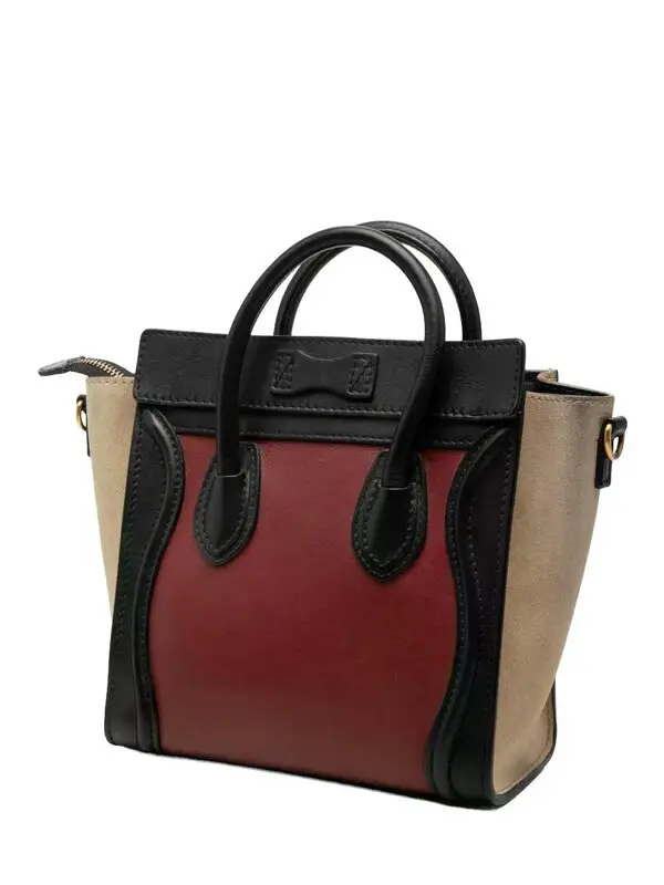 Celine Luggage Tote Satchel - Red