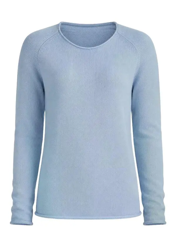HANNES ROETHER Long-sleeve Knitted Sweater - Blue