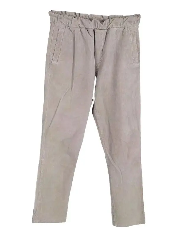 Bottega Veneta Corduroy Straight-leg Trousers - Grey