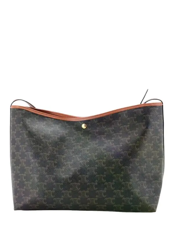 Celine Soft Shopper Triomphe Coated Canvas Tote Bag - Brown
