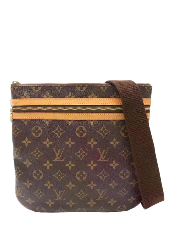 LOUIS VUITTON 2005 Monogram Pochette Bosphore Shoulder Bag - Brown